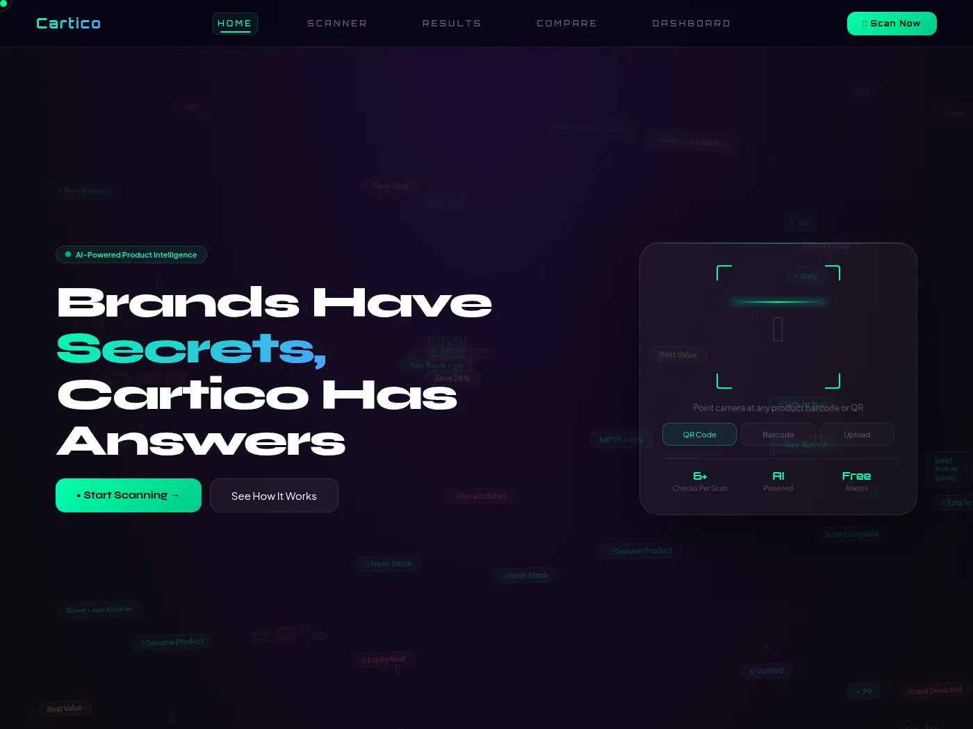 Cartico Product Scanner