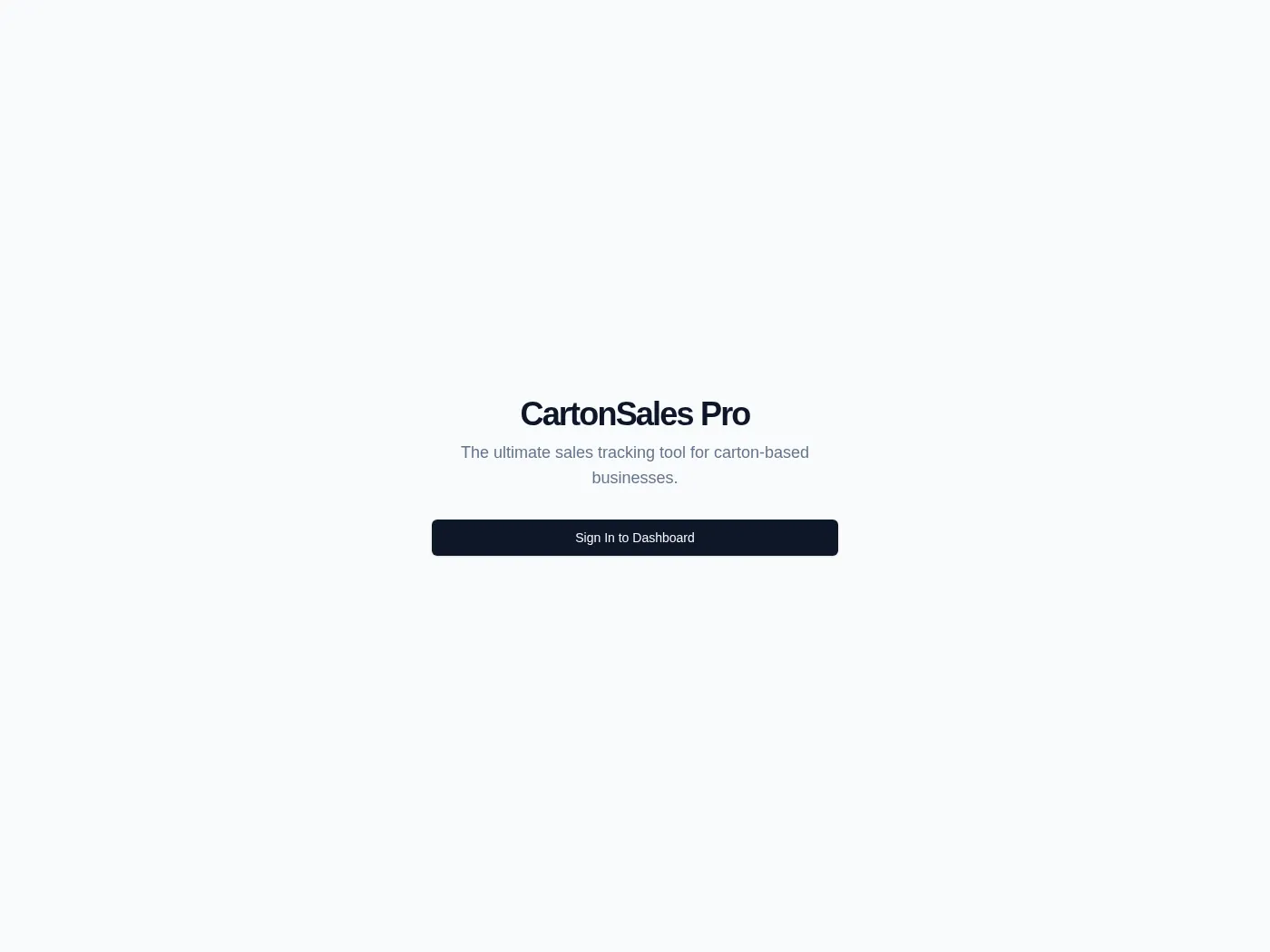CartonSales Pro