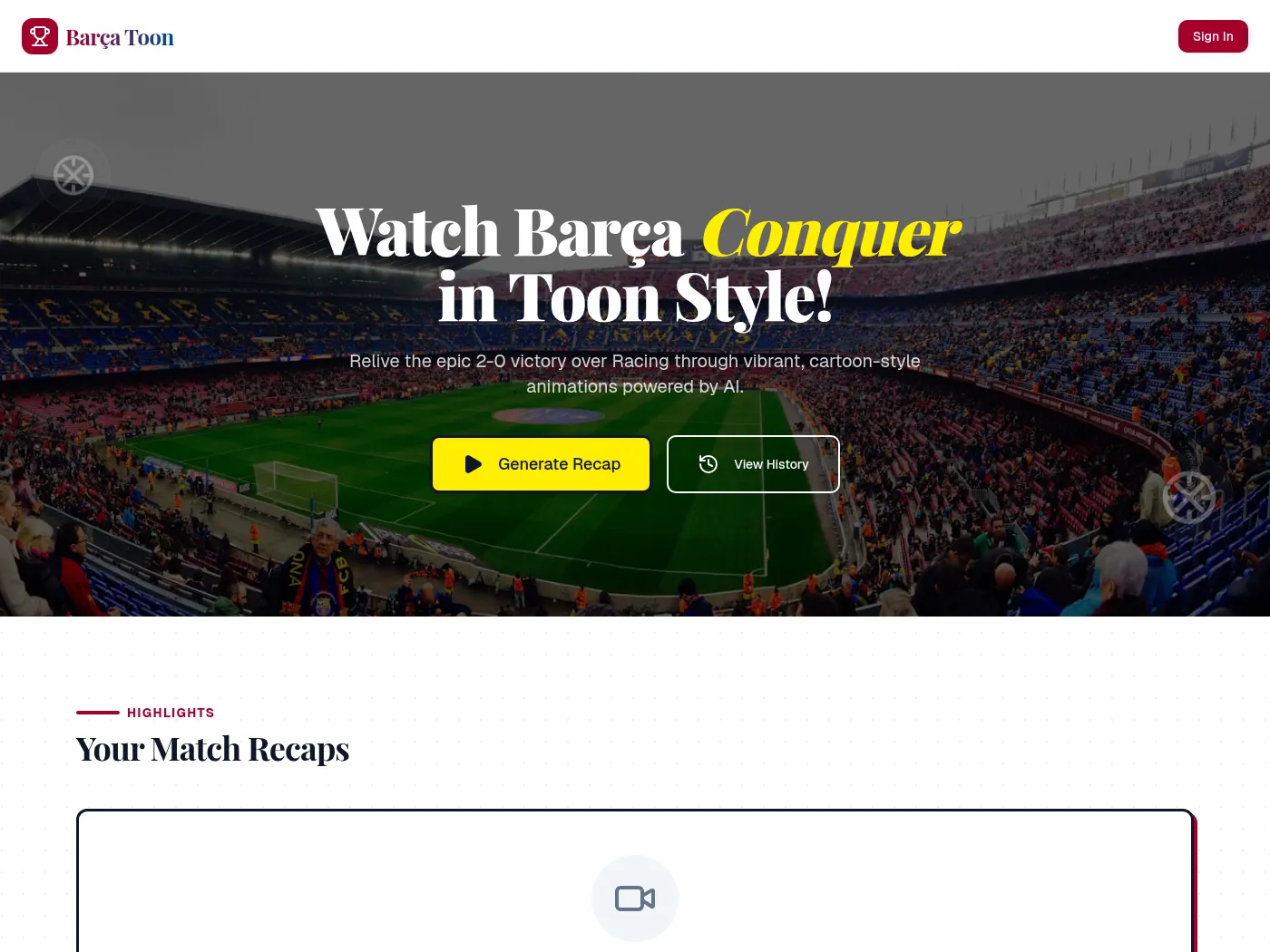 Barça Toon Match Recap