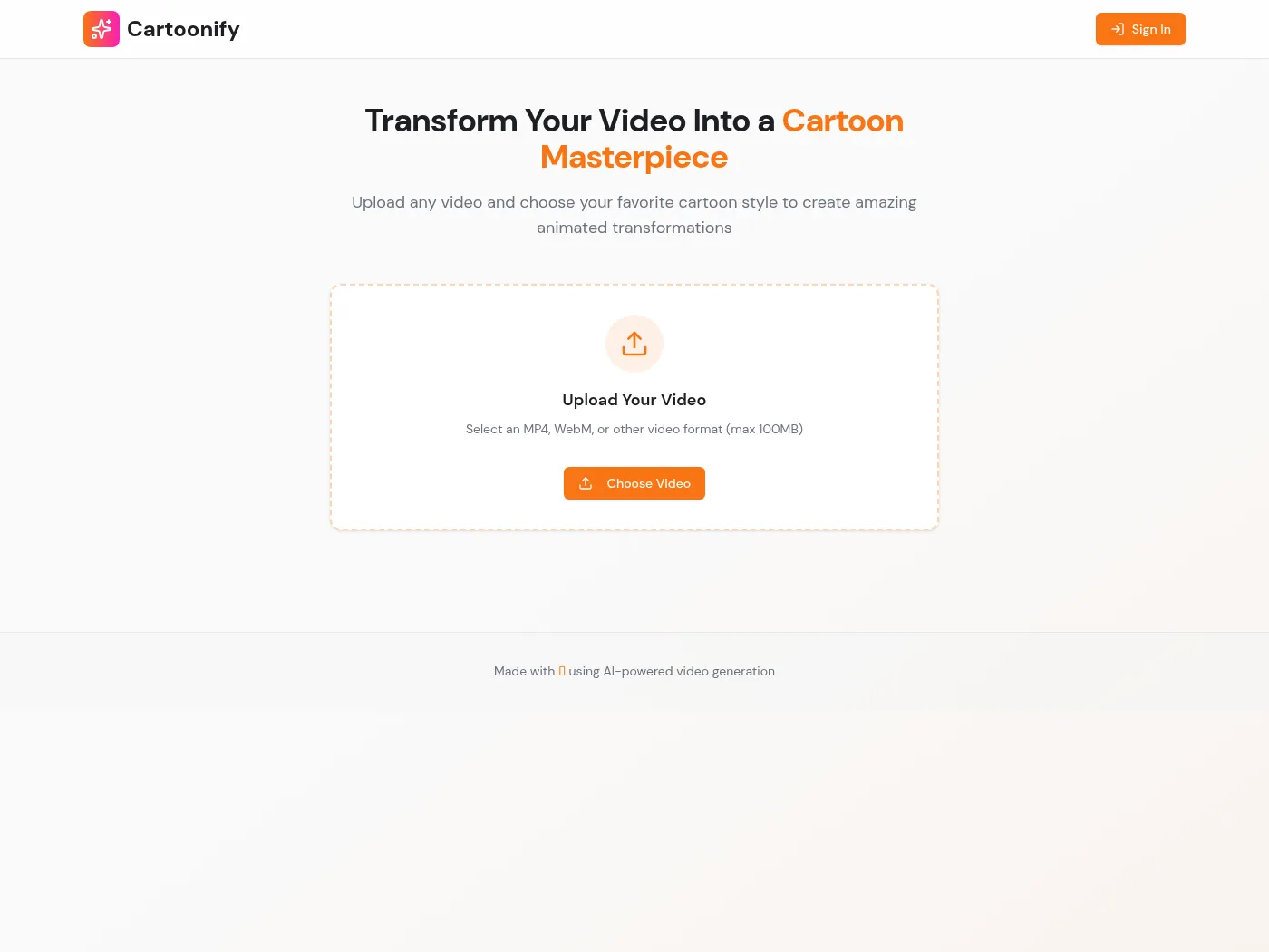 Cartoonify My Video