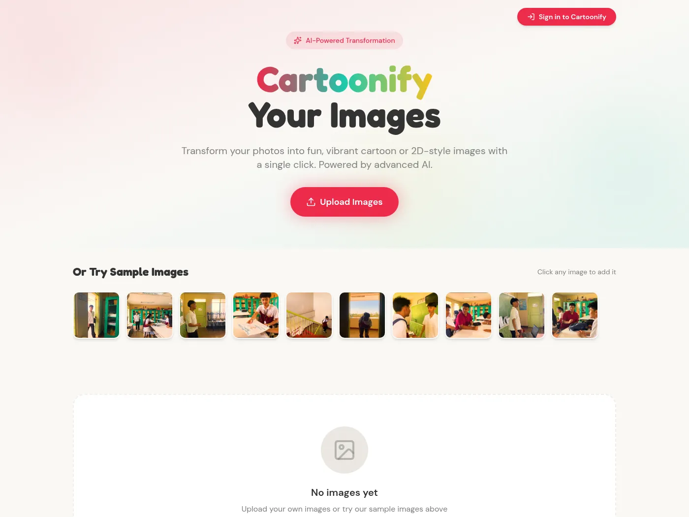 Cartoonify Images