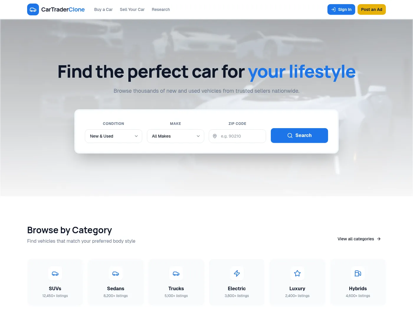 CarTrader Clone