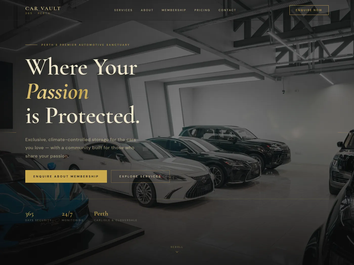 CarVault Luxe Landing