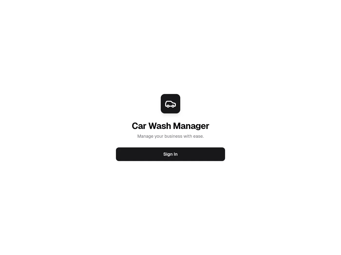 Car Wash Biz Manager