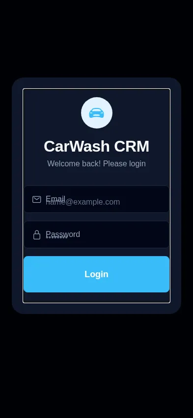 CarWash CRM Suite