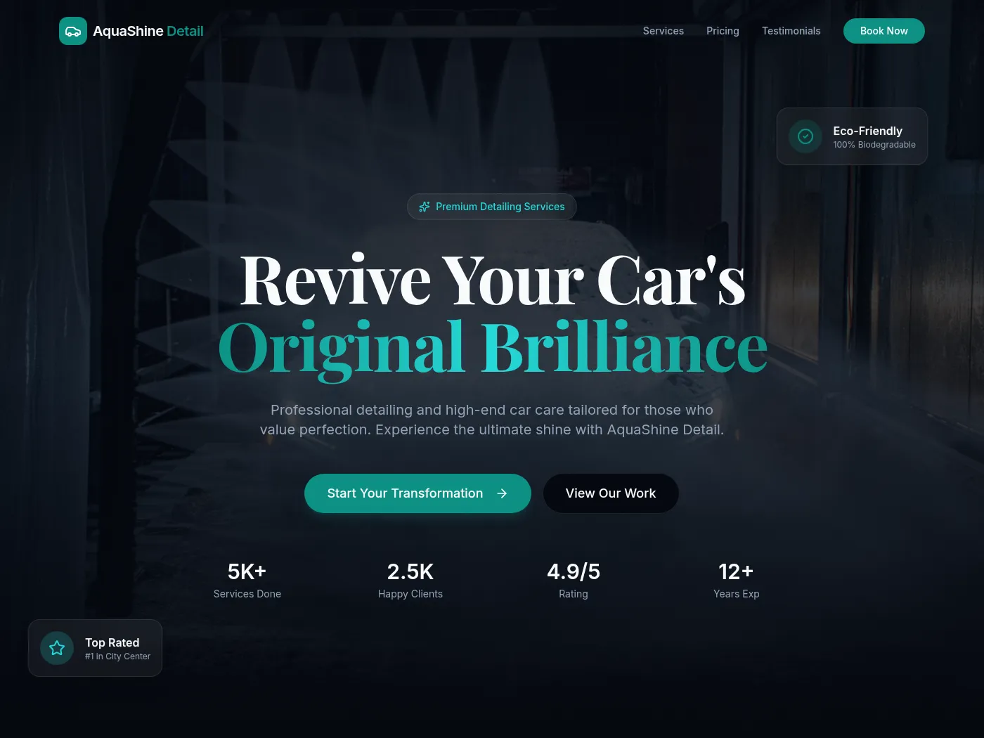 CarWash Landing Page