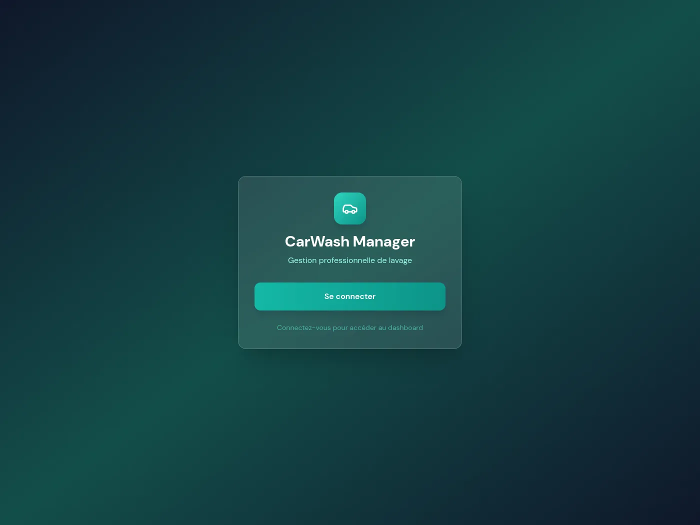 CarWash Manager SaaS