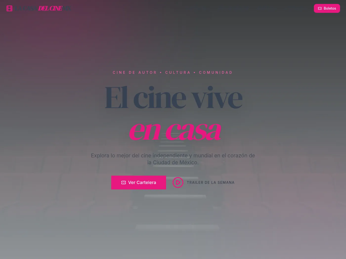 La Casa del Cine MX Site