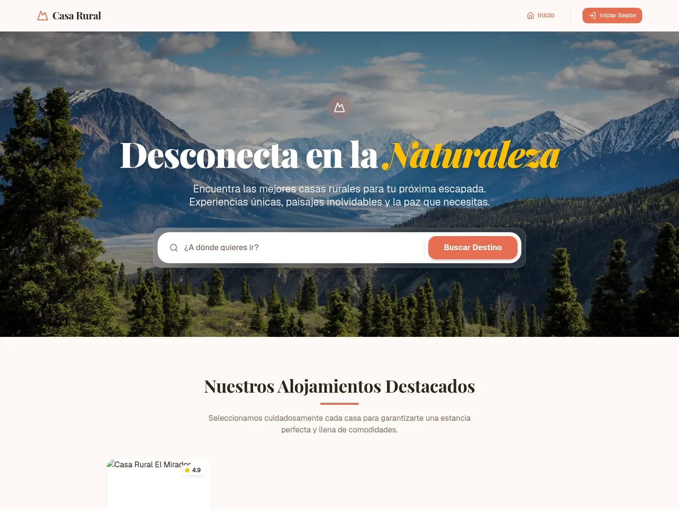 Casa Rural Booking Web