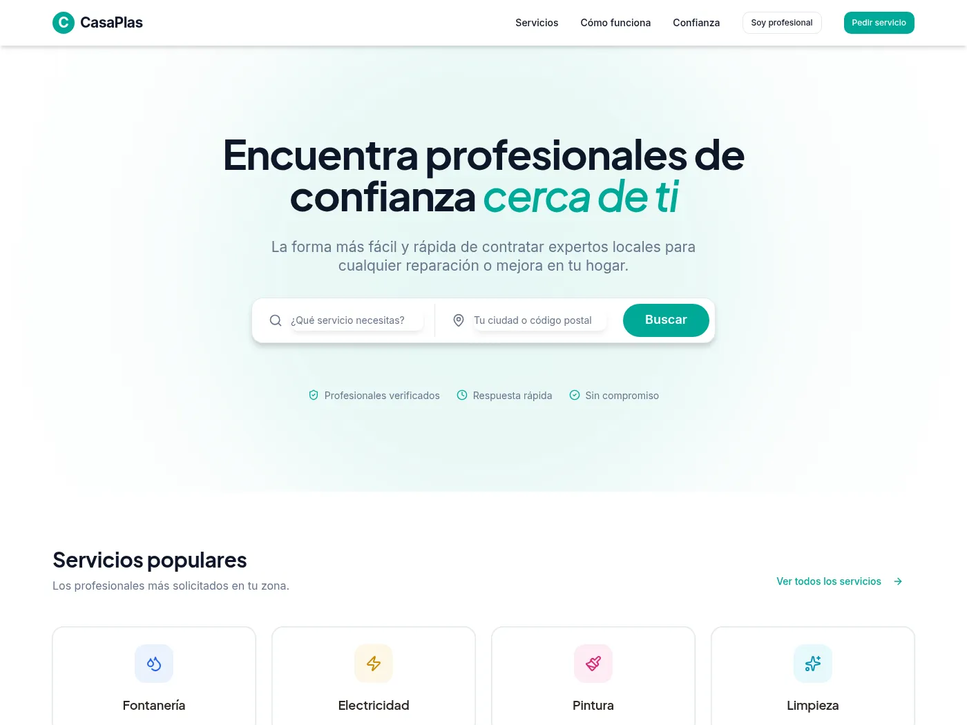 CasaPlas Booking Portal
