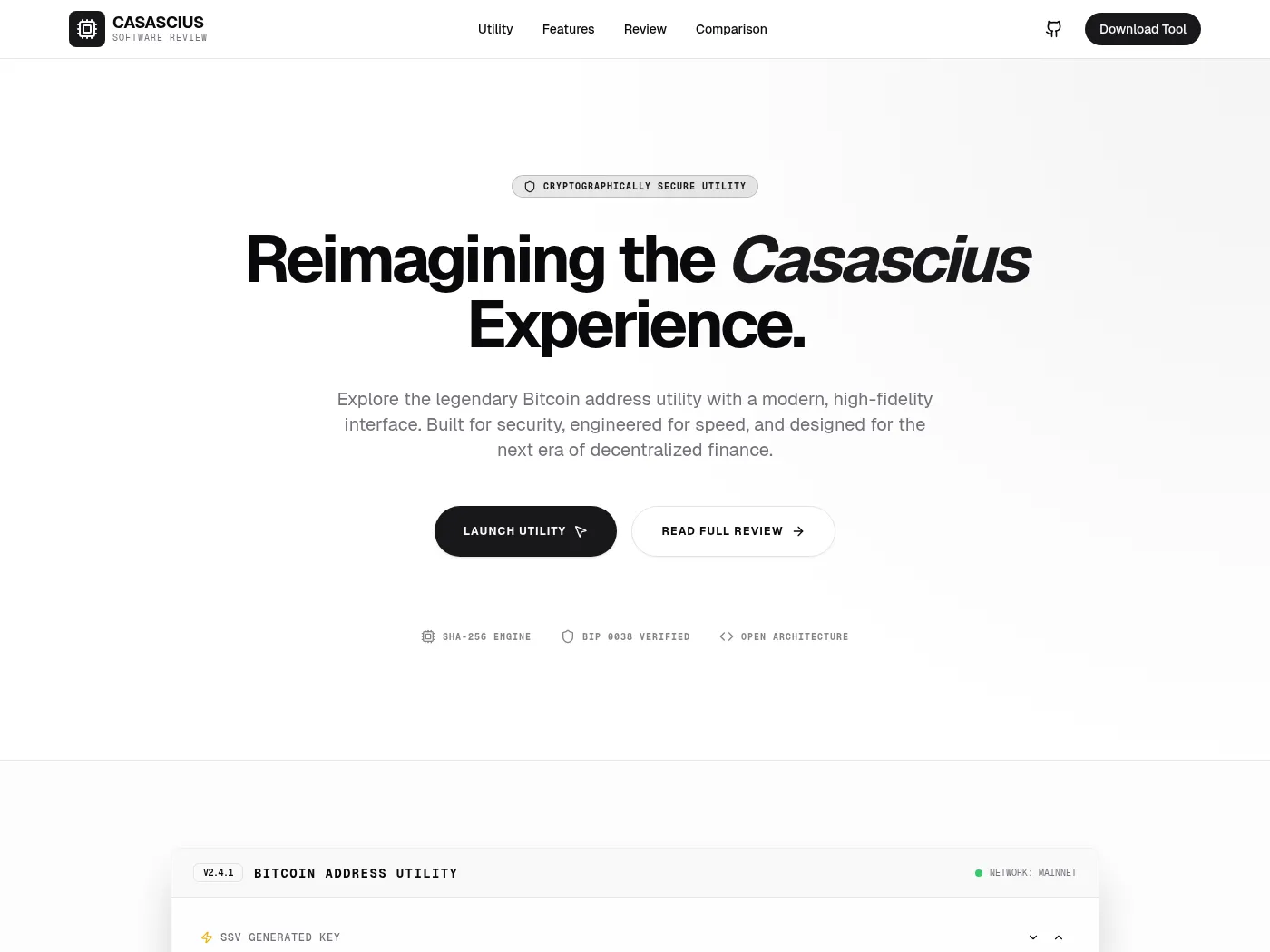 Casascius Software Review Clone