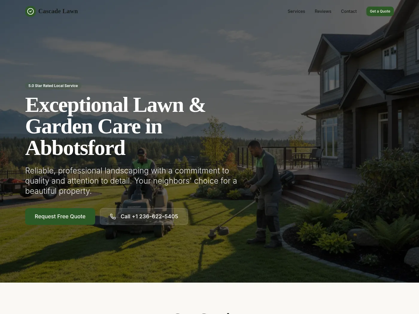 Cascade Lawn Website