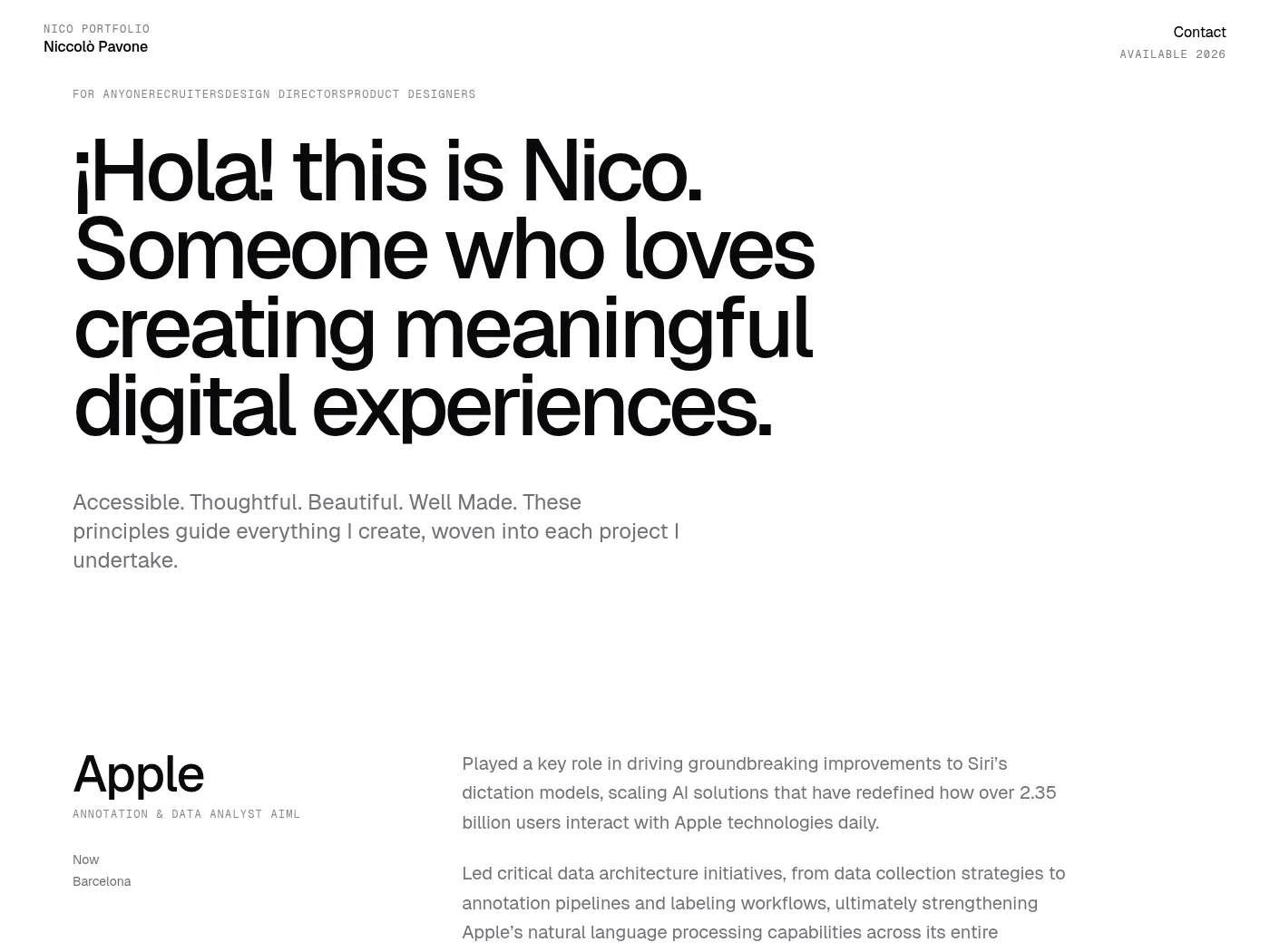 Interactive Portfolio Case Gallery