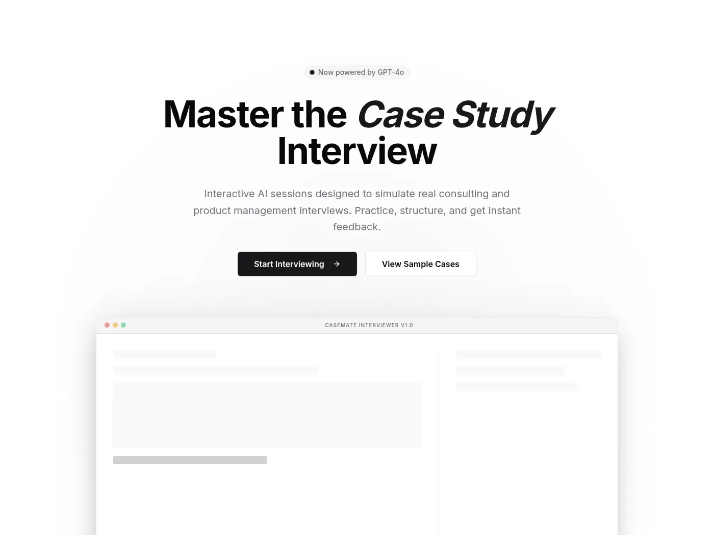 CaseMate Interviewer