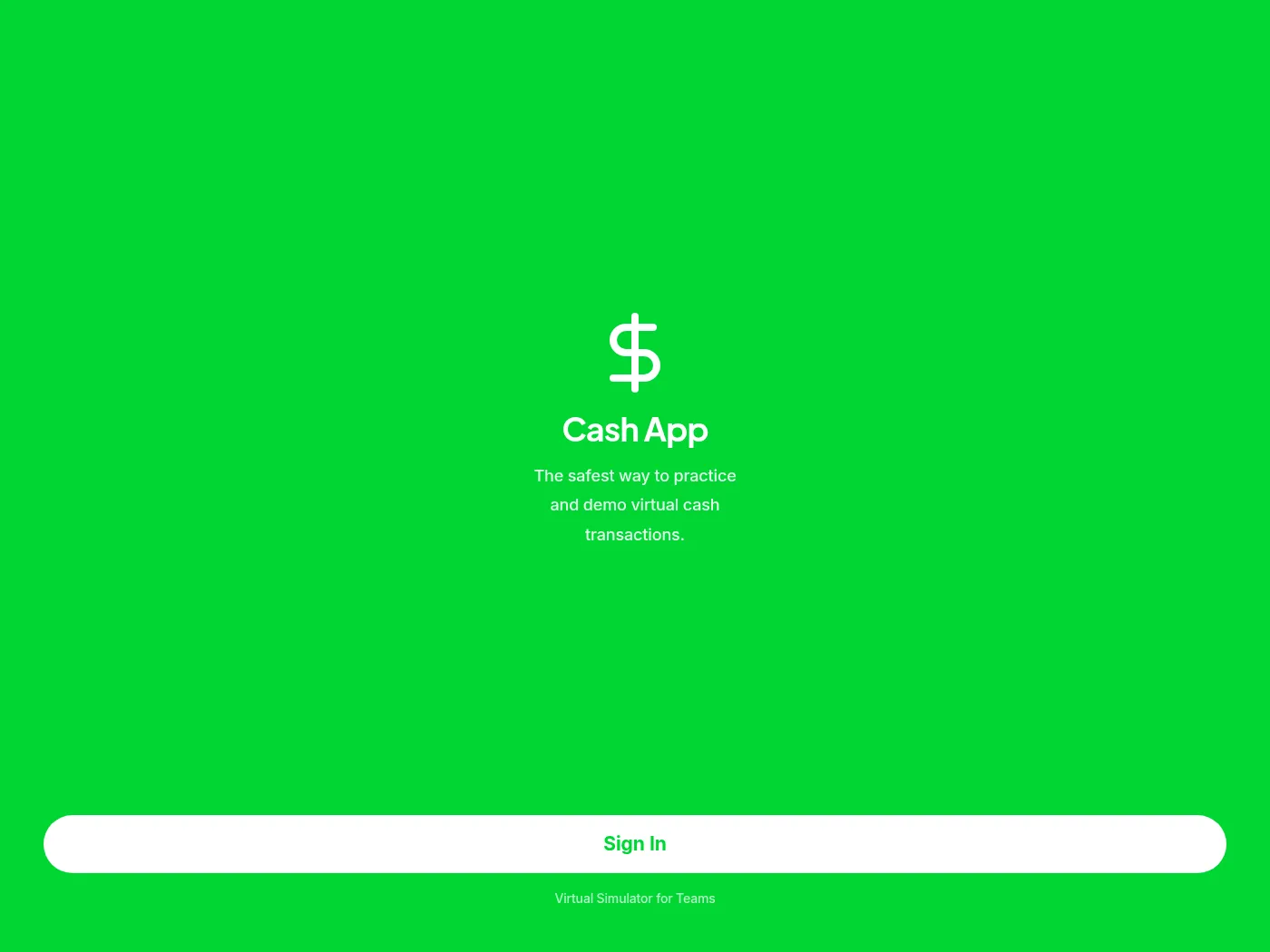 Cash App Simulator