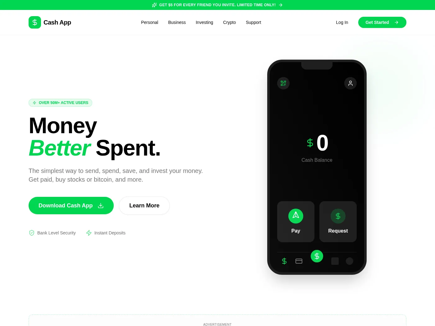 Cash App Web Clone