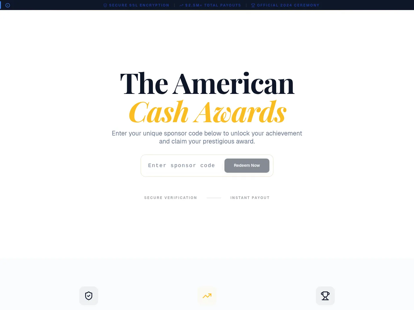 Cash Awards Portal