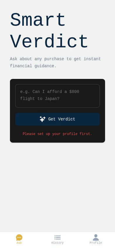 Smart Purchase Verdicts