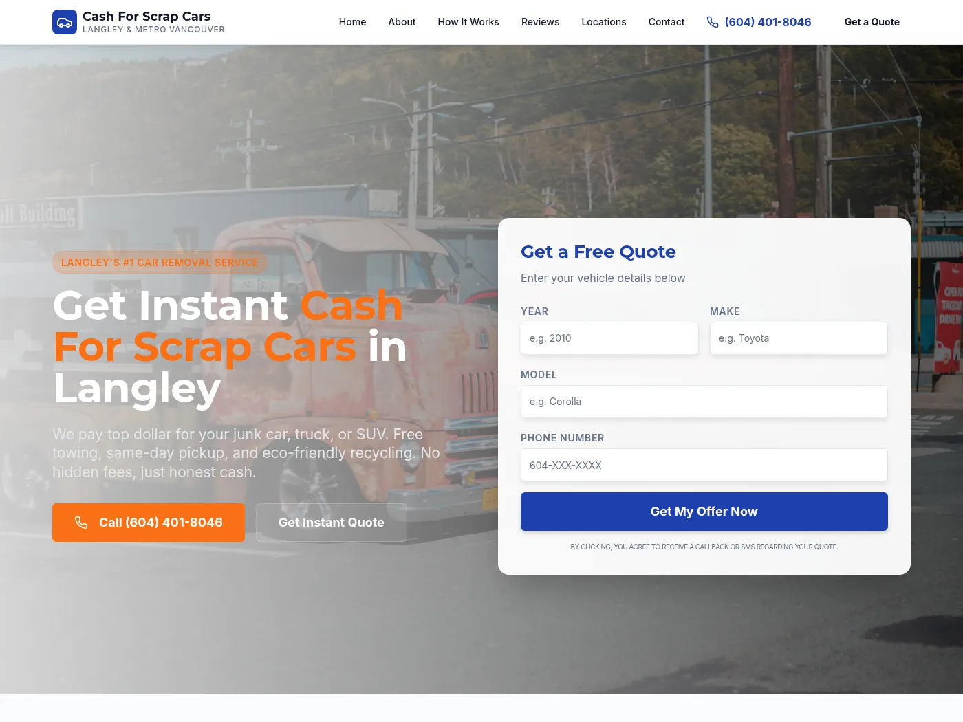 Cash For Scrap Cars Site