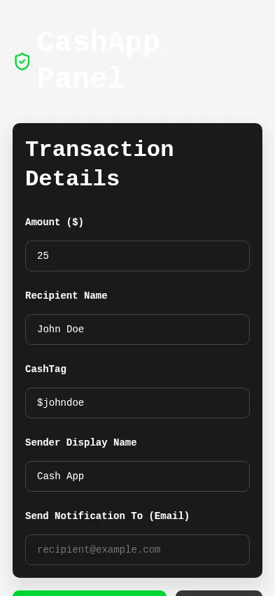 CashApp Email Template