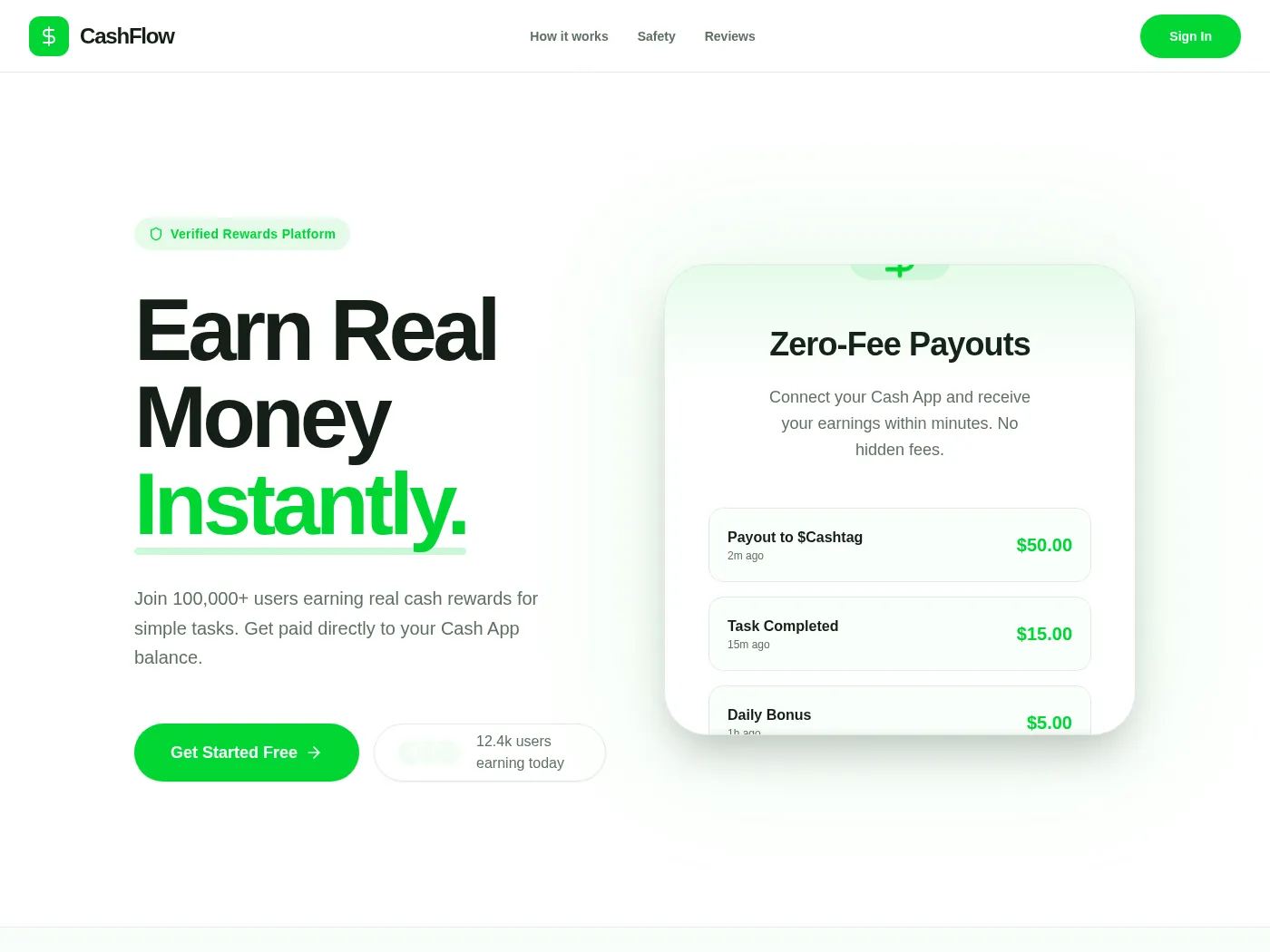 CashFlow Rewards App