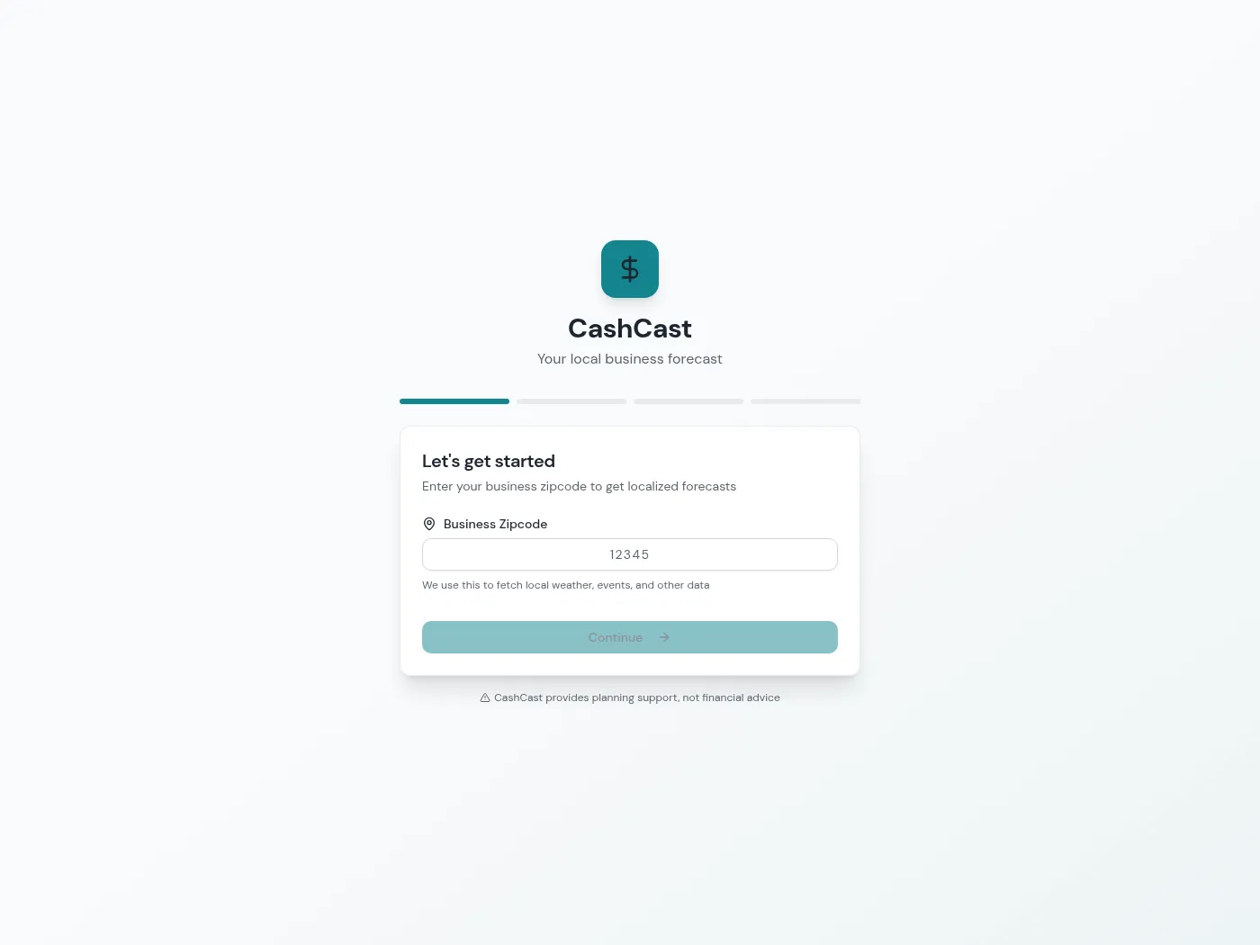 CashCast Forecast App