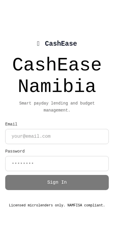CashEase Fintech Platform
