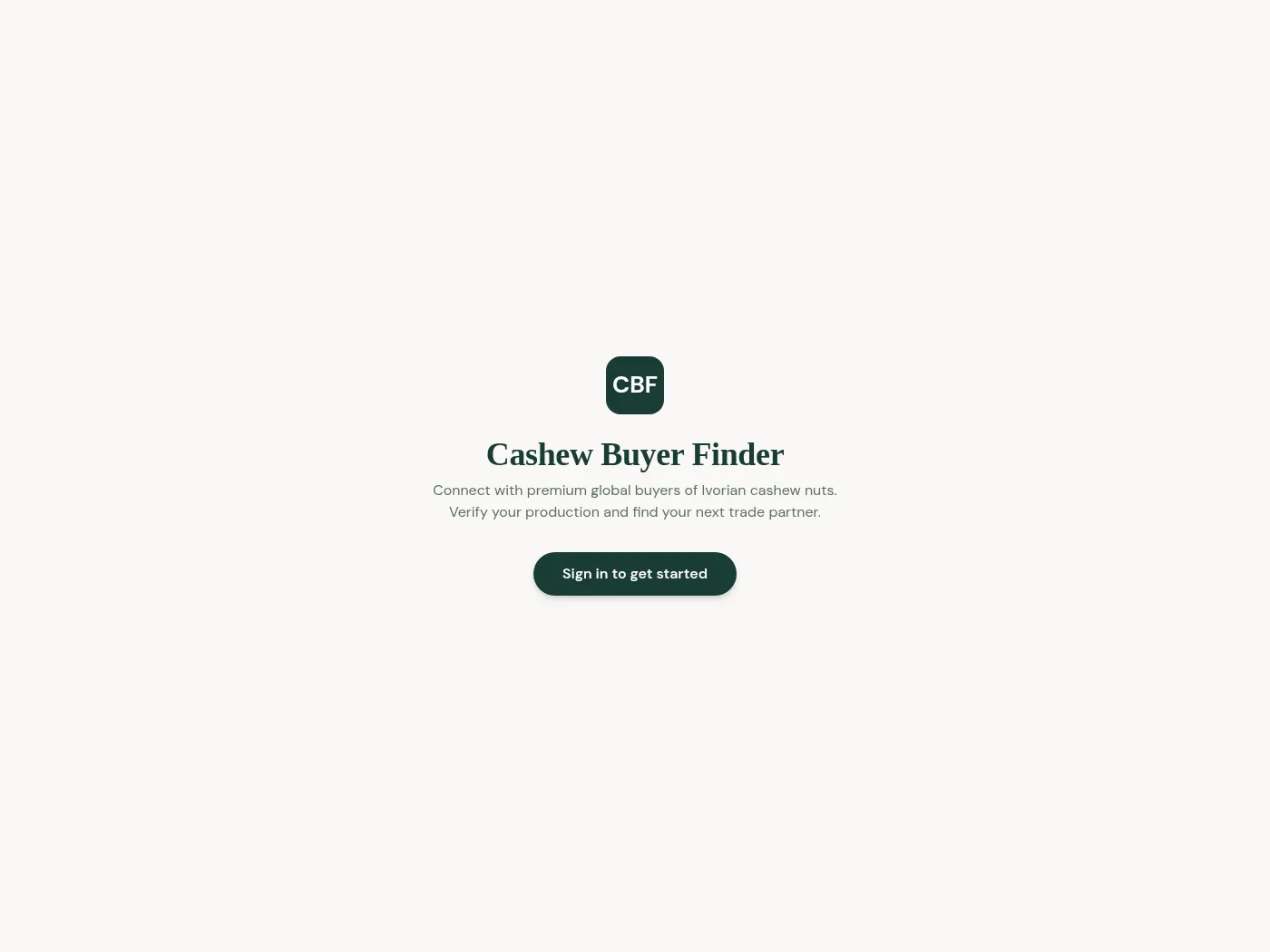 Cashew Buyer Finder