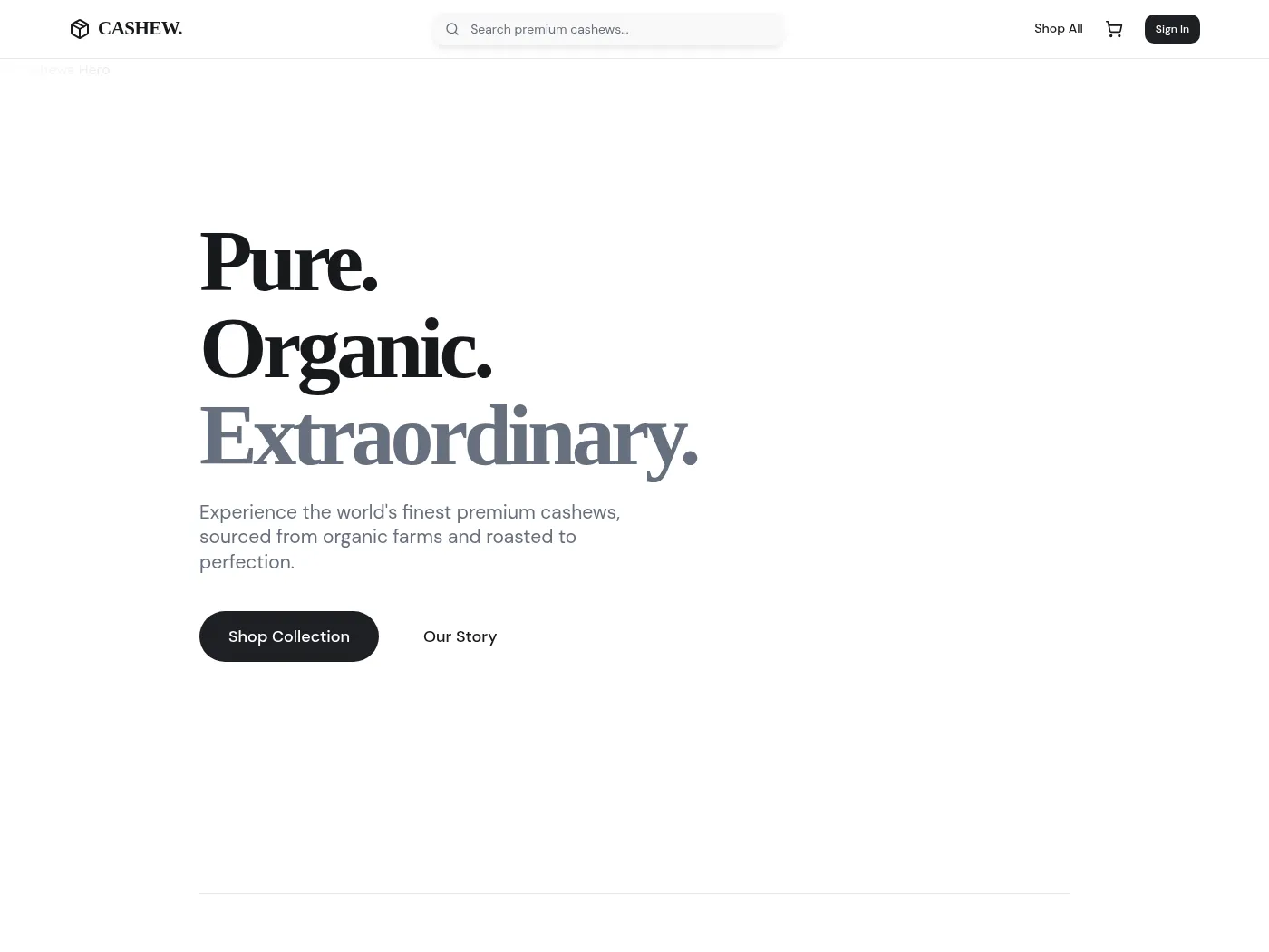 Cashews E-Commerce Suite