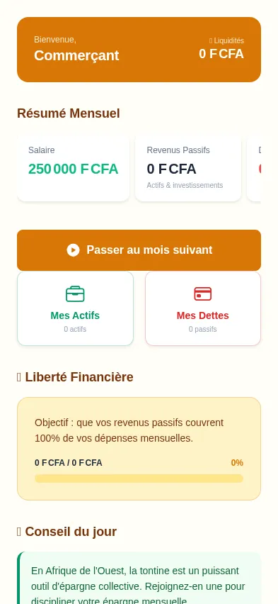 CashFlow Afrique Game