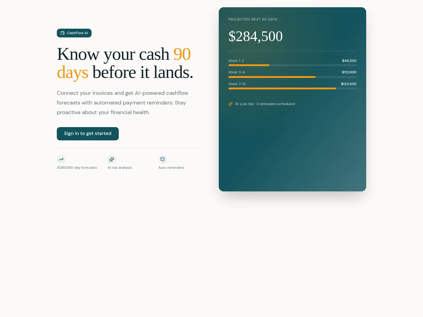 CashFlow AI Dashboard