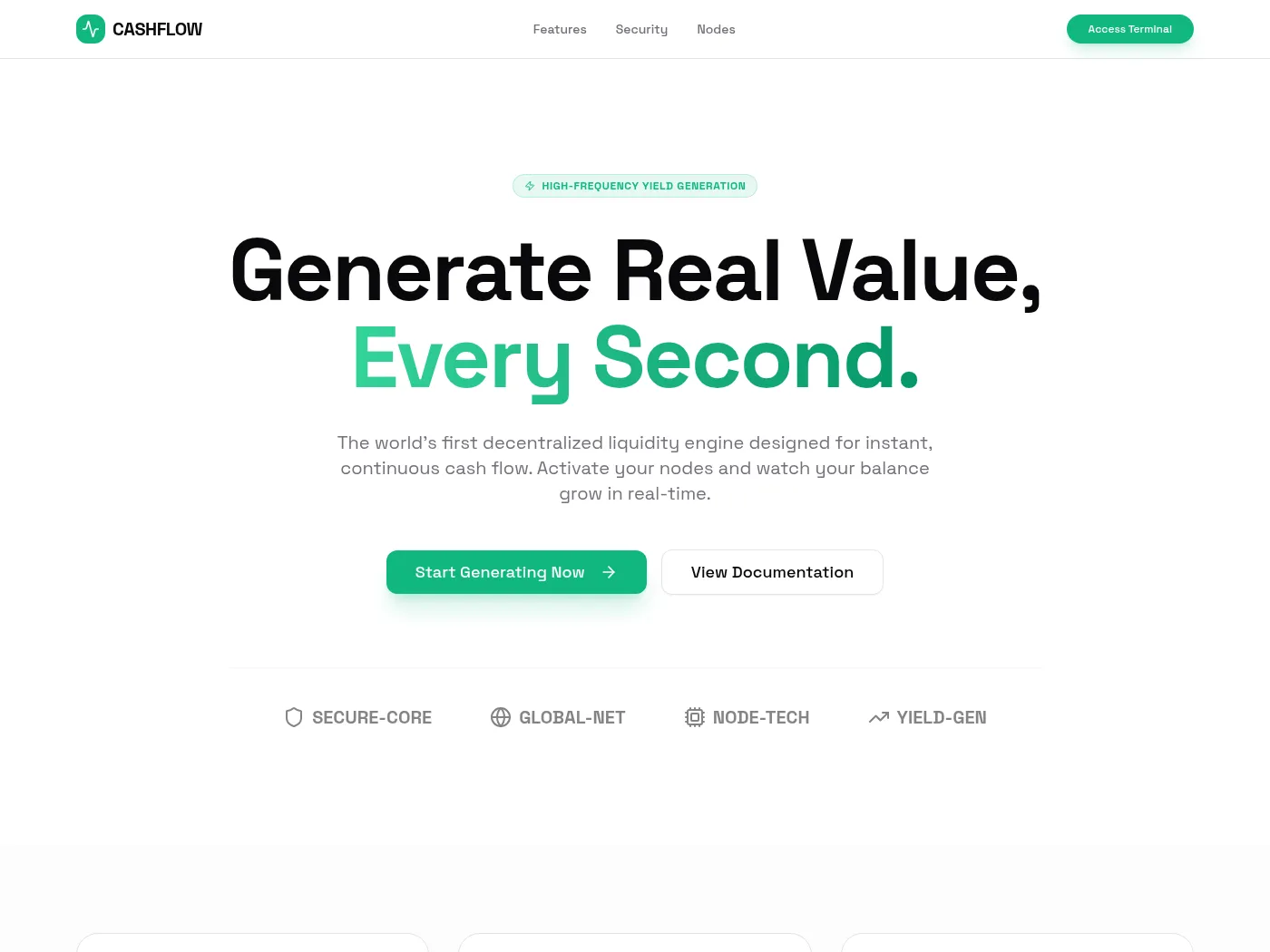 CashFlow Generator Site