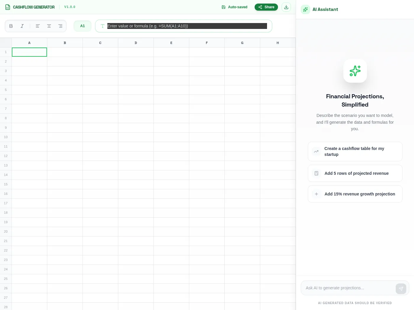 CashFlow Generator