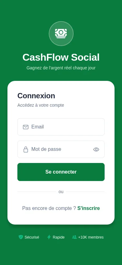 CashFlow Social App