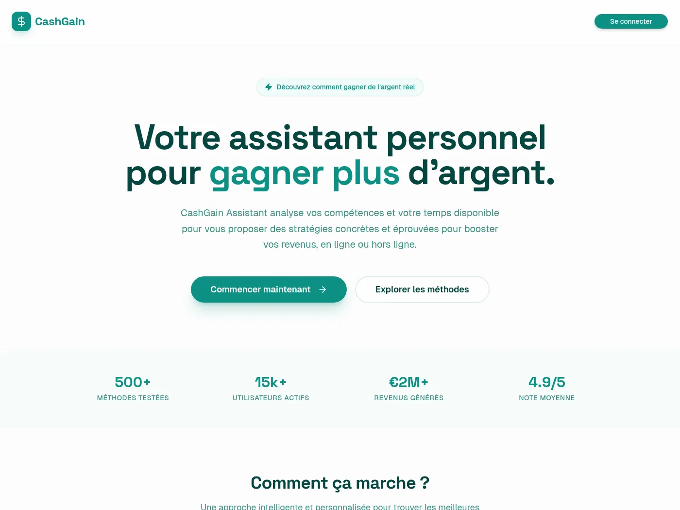 CashGain Assistant