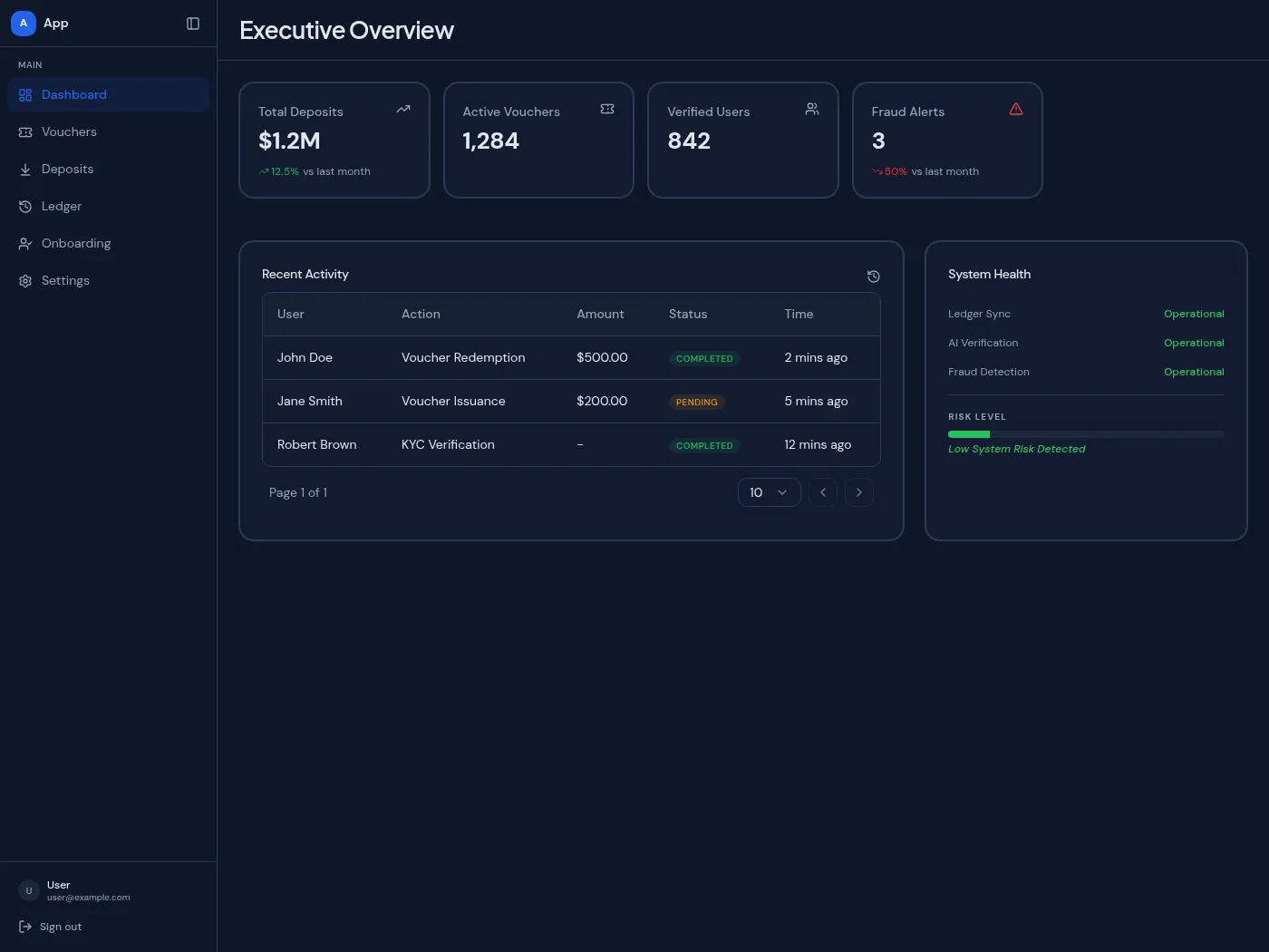 CashNova Deposit Engine