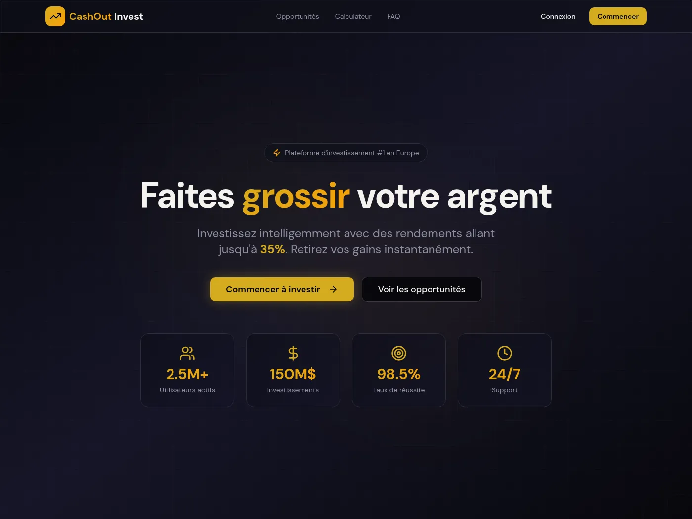 CashOut Invest Site