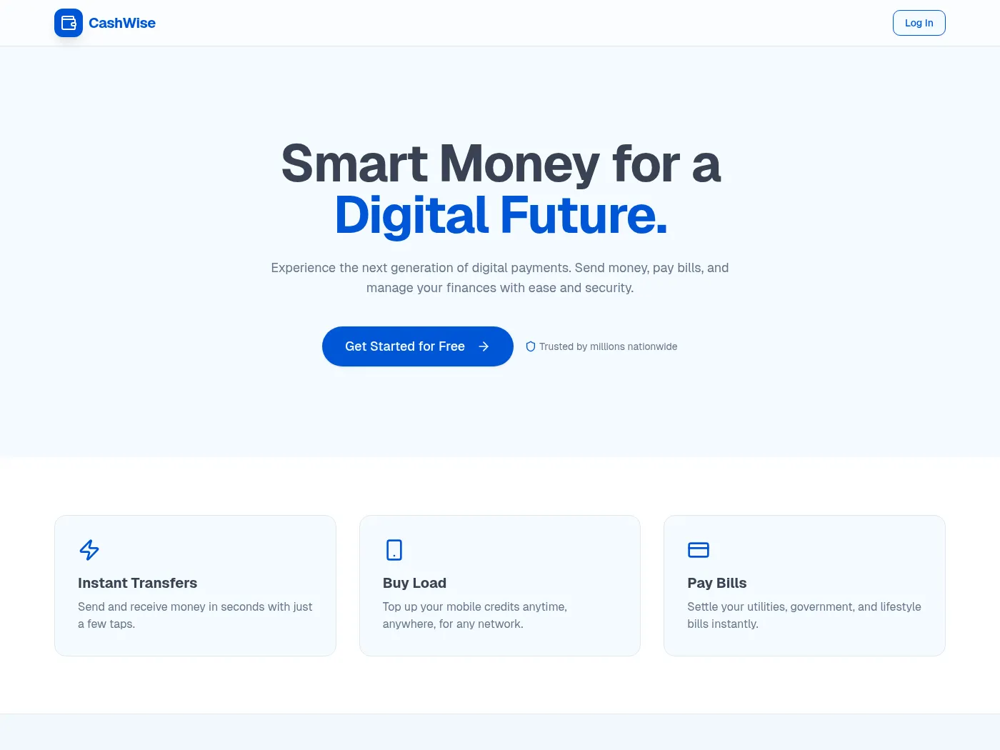 CashWise Wallet Website