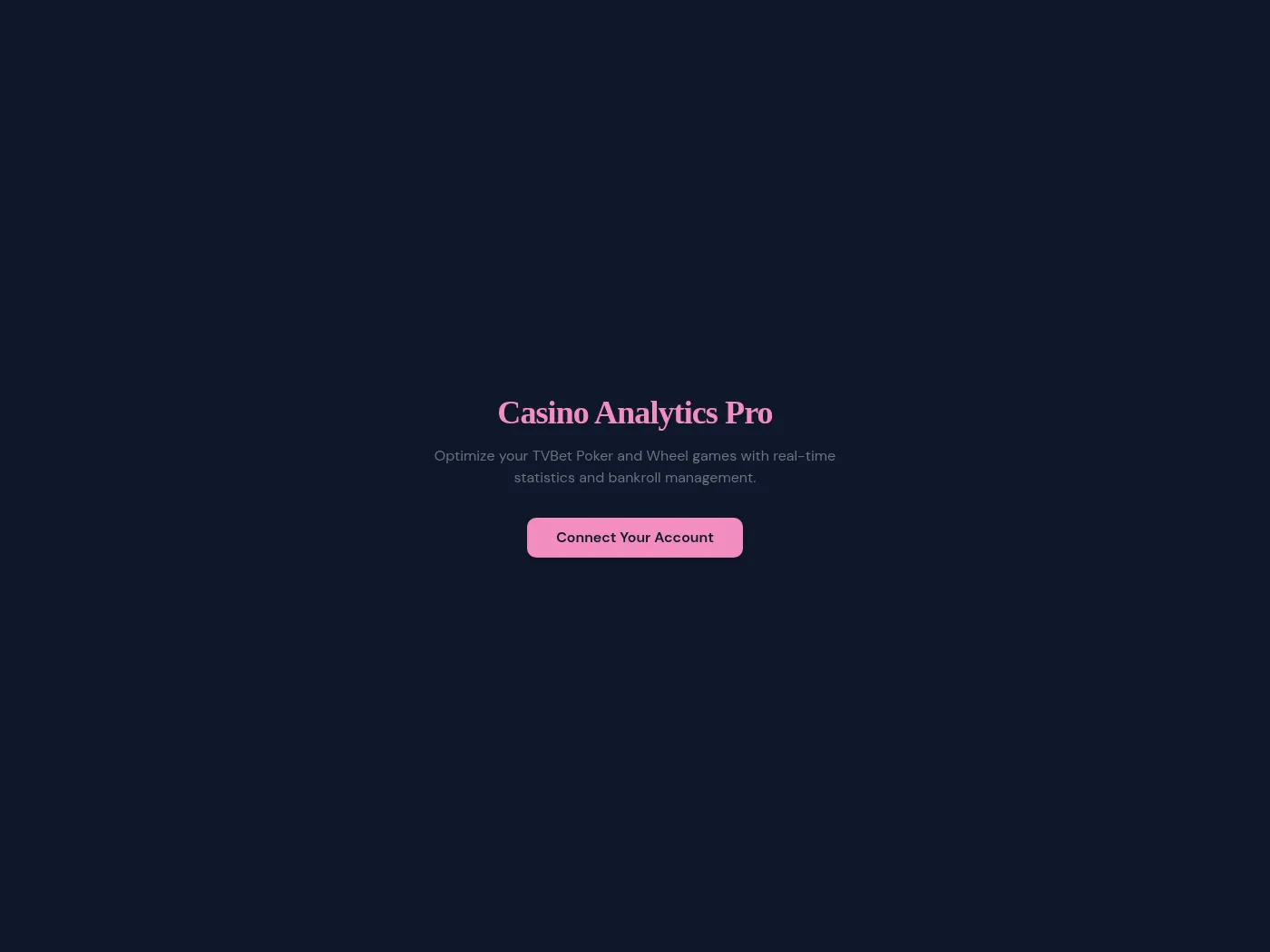Casino Analytics Pro