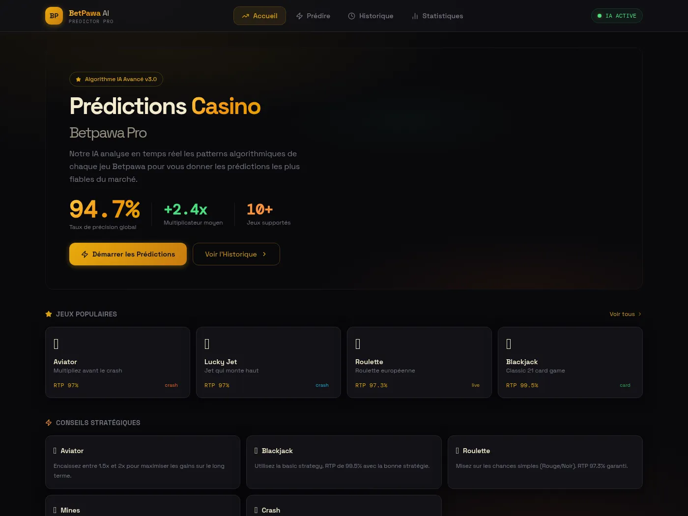 Casino Gains Predictor