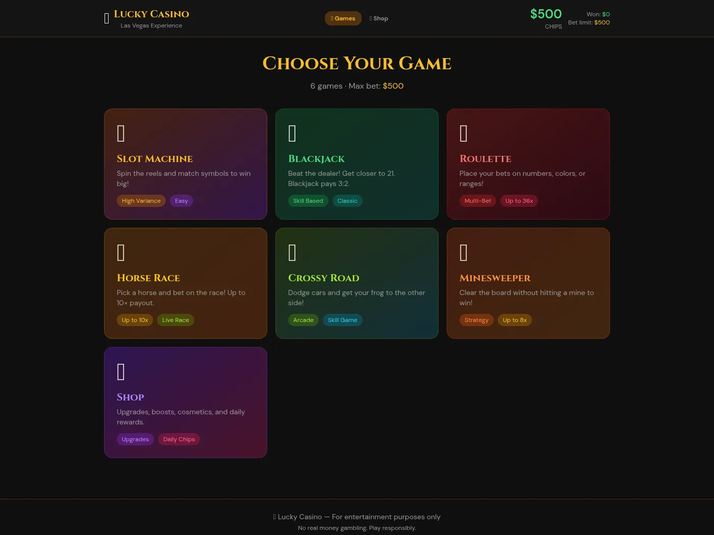 Lucky Casino Game