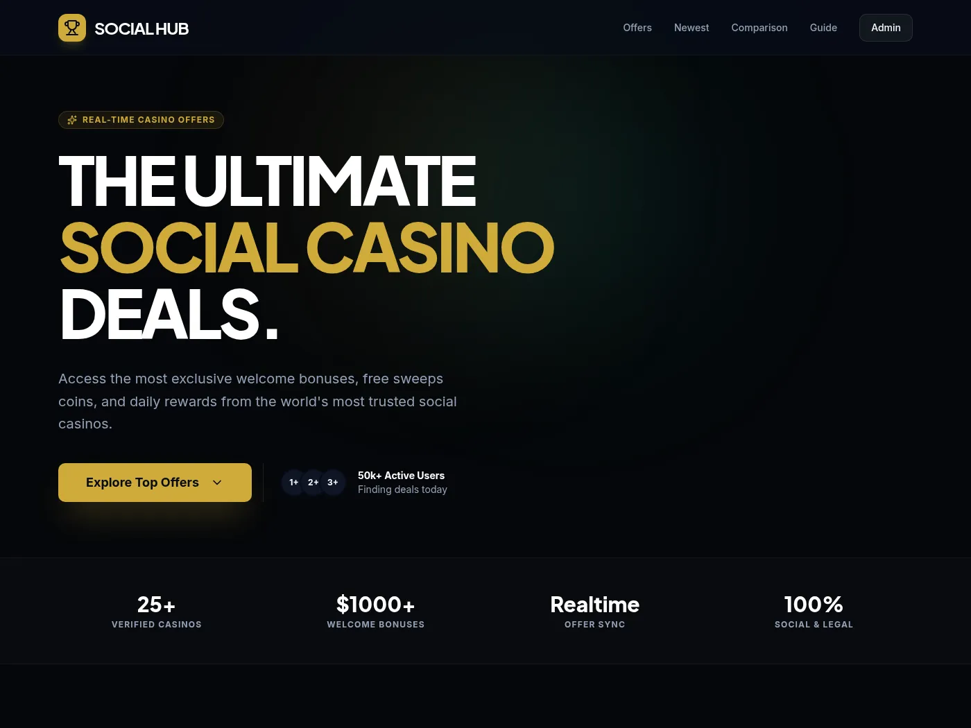 Social Casino Offers Portal