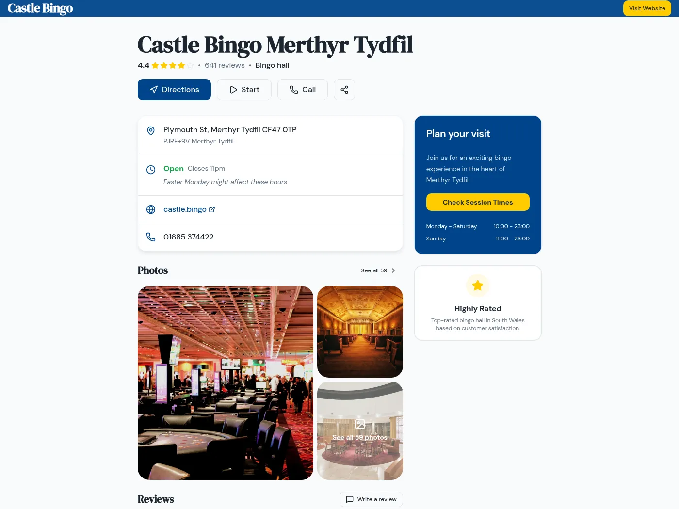 Castle Bingo Hub