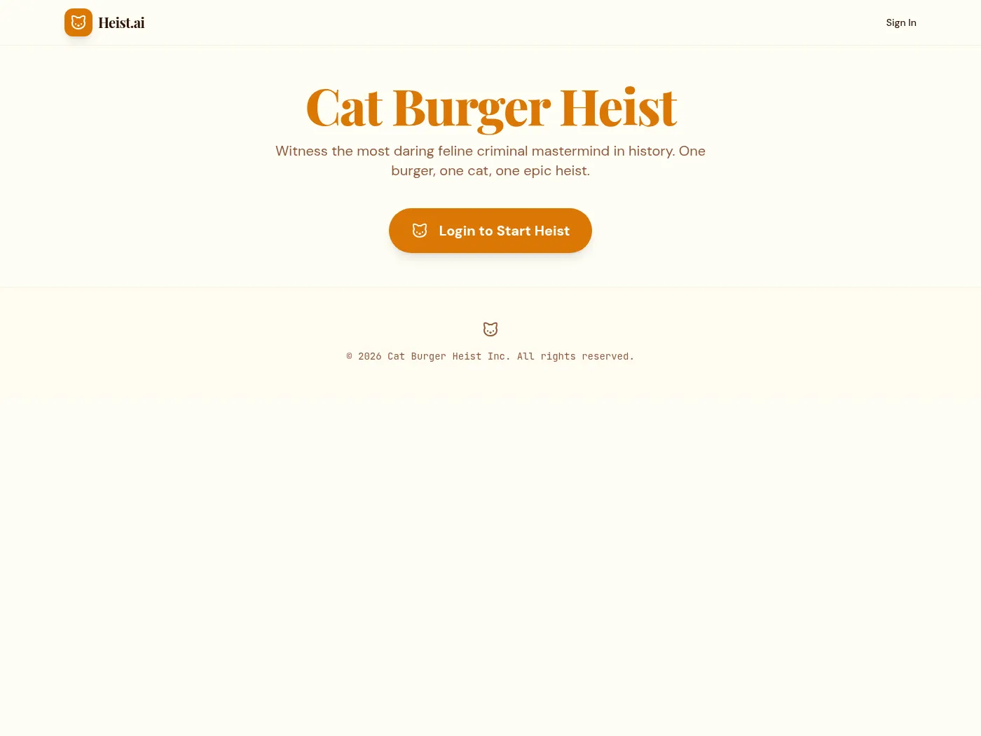 Cat Burger Heist