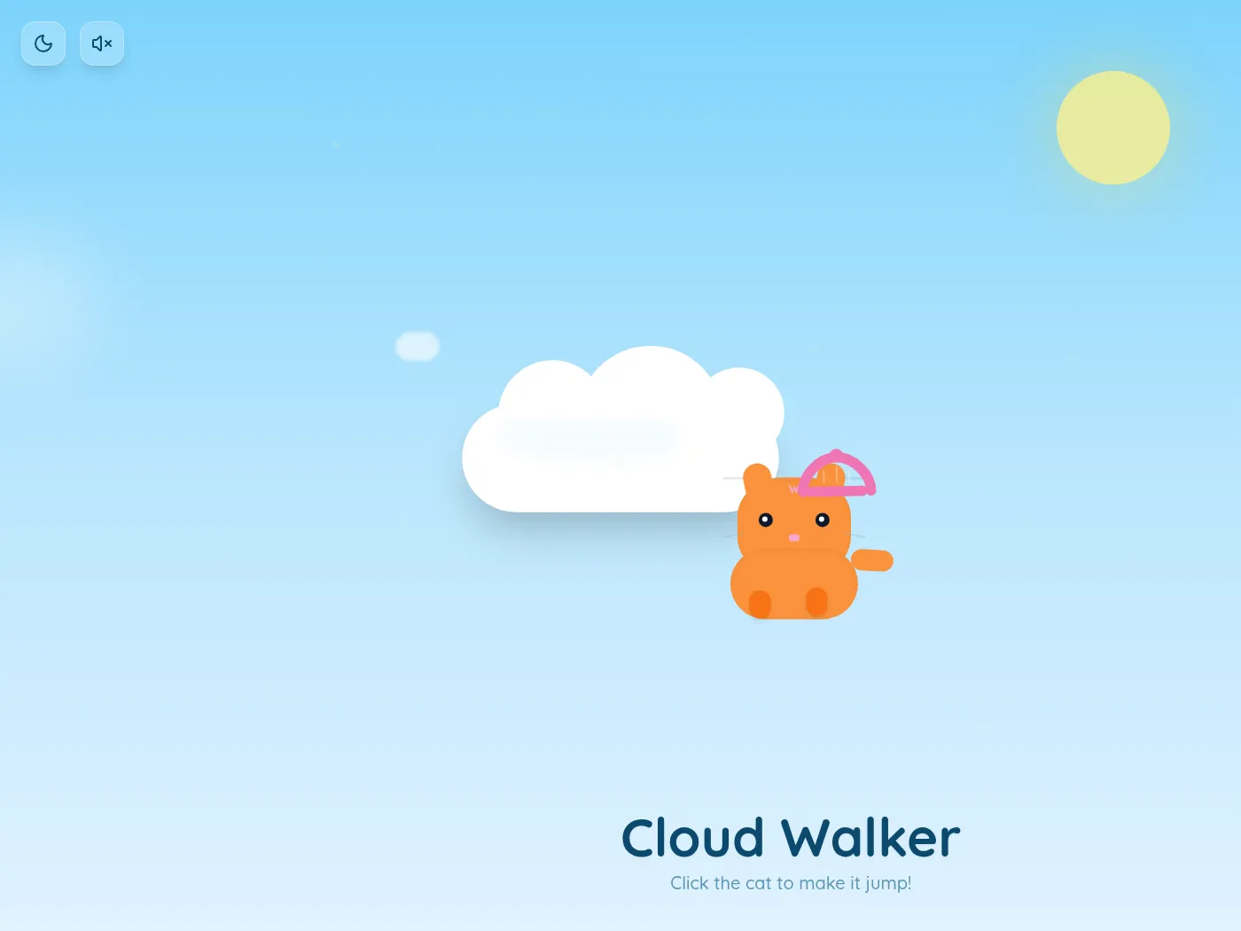 Beanie Cat Cloud Walk
