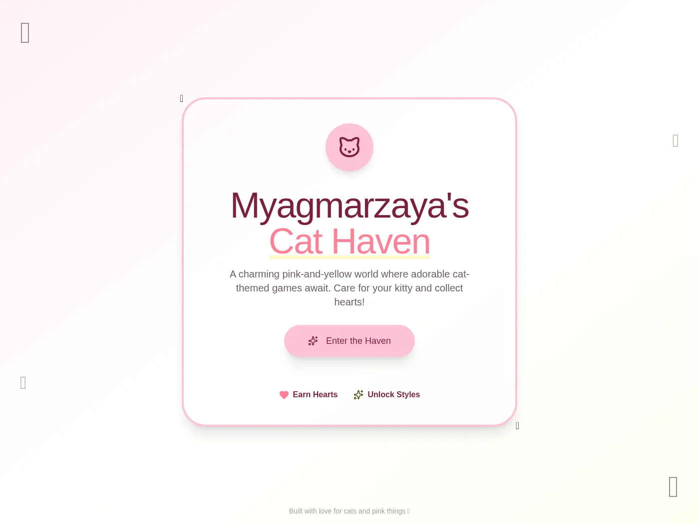 Myagmarzaya's Cat Haven