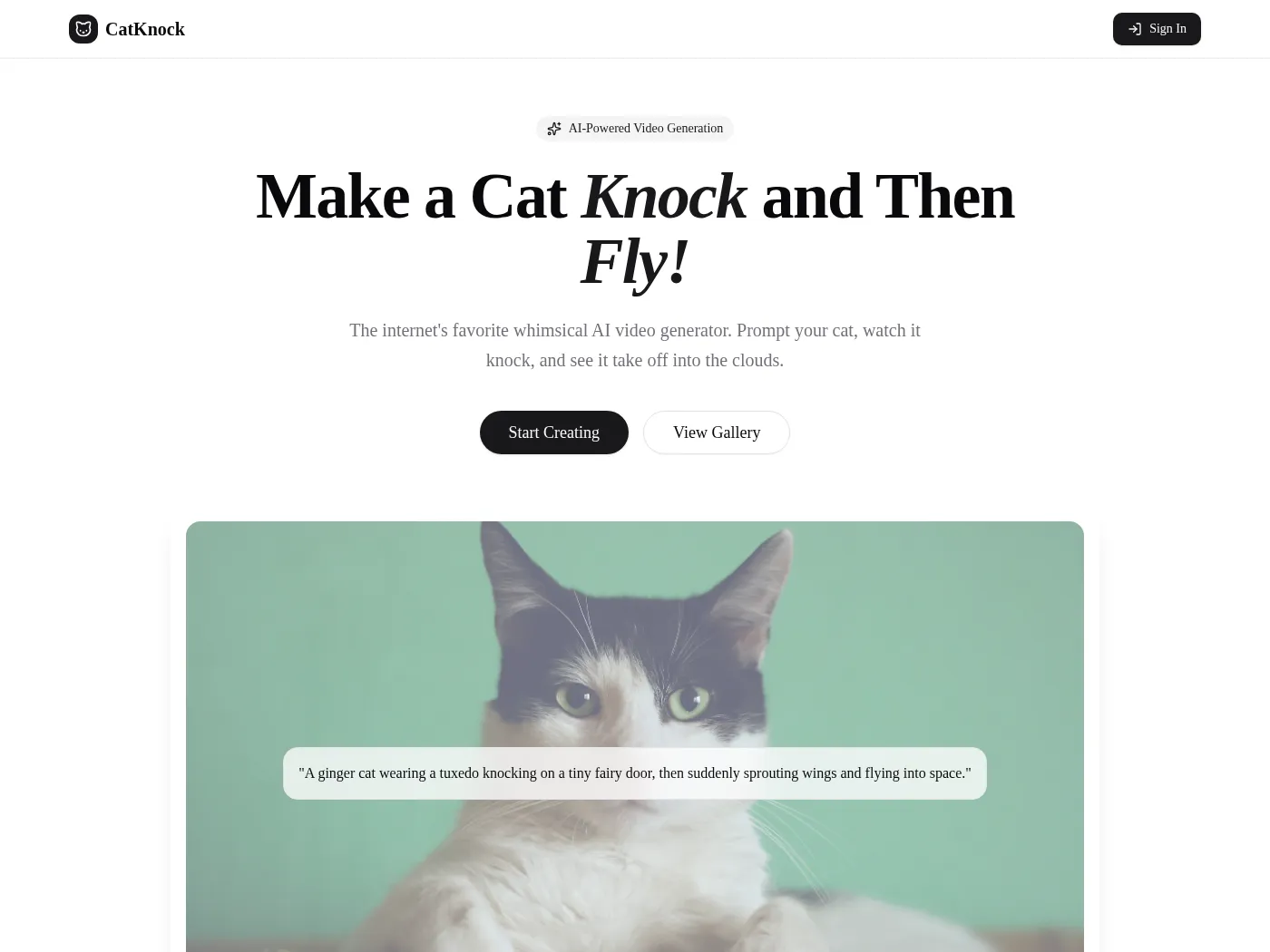 Cat Knock Video Maker