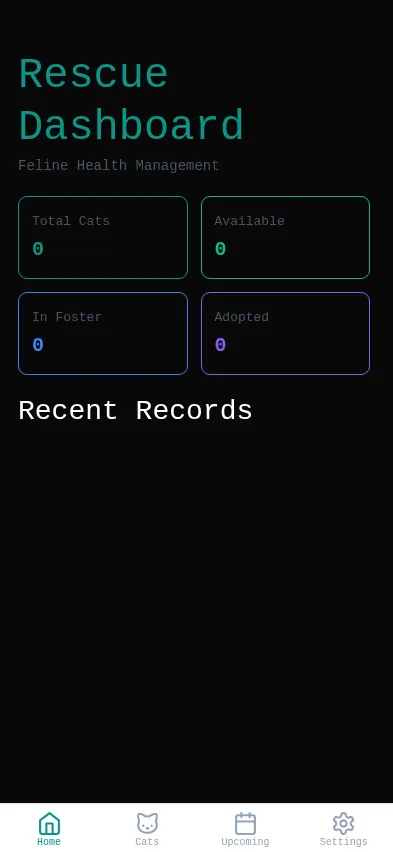 Cat Rescue Medical Tracker