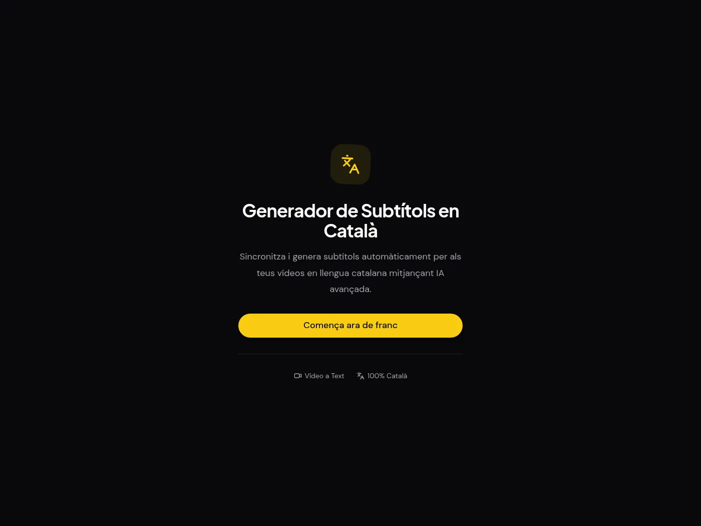 Catalan Subtitle Generator