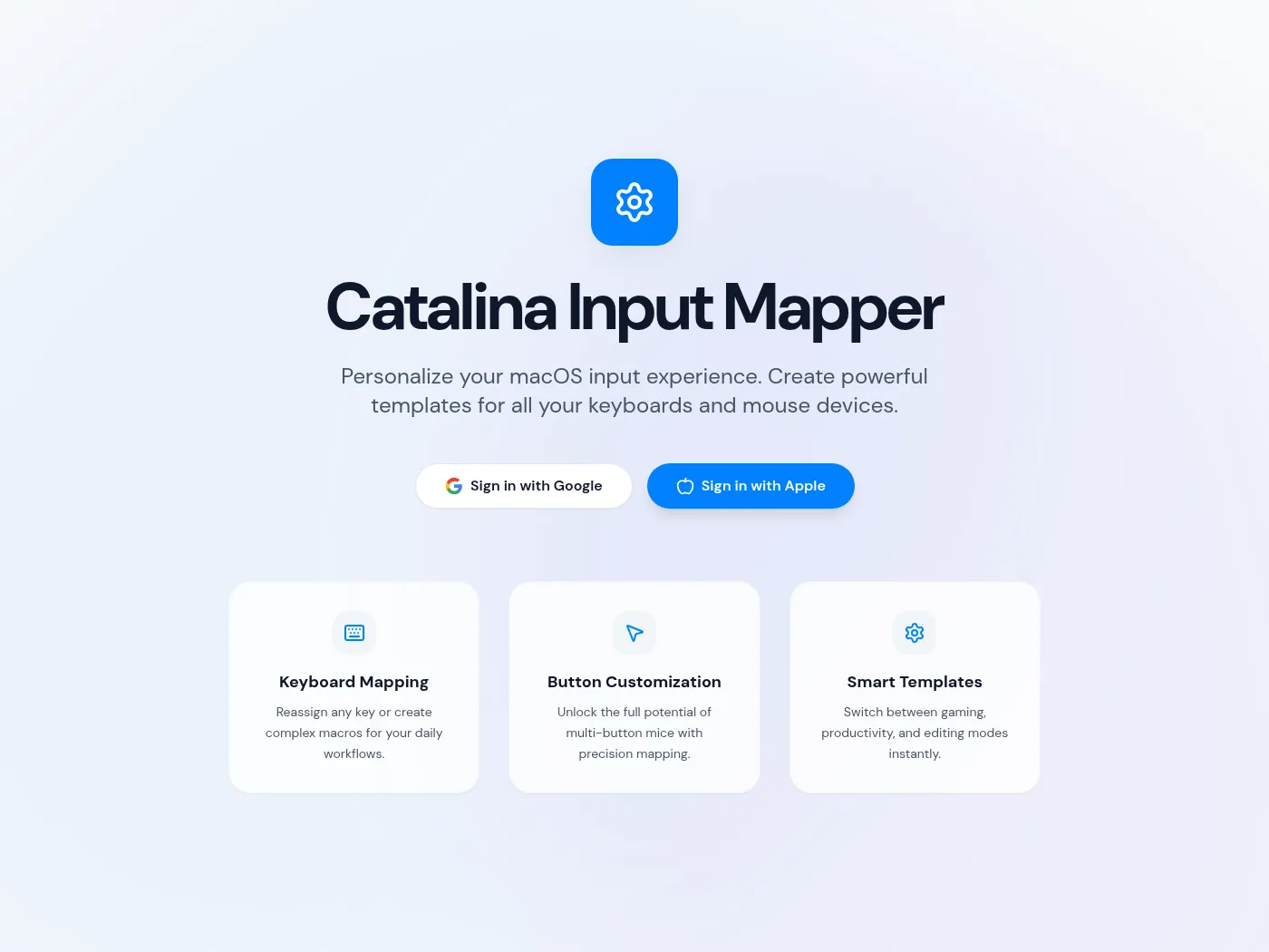 Catalina Input Mapper